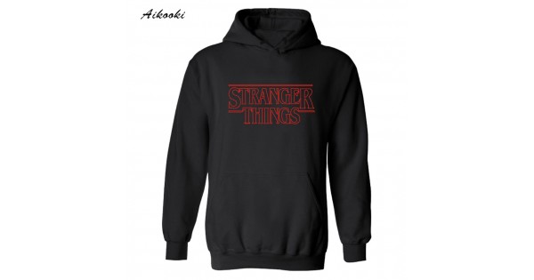 2017 Trendy Faces Stranger Things Hooded Mens Hoodies And Sweatshirts